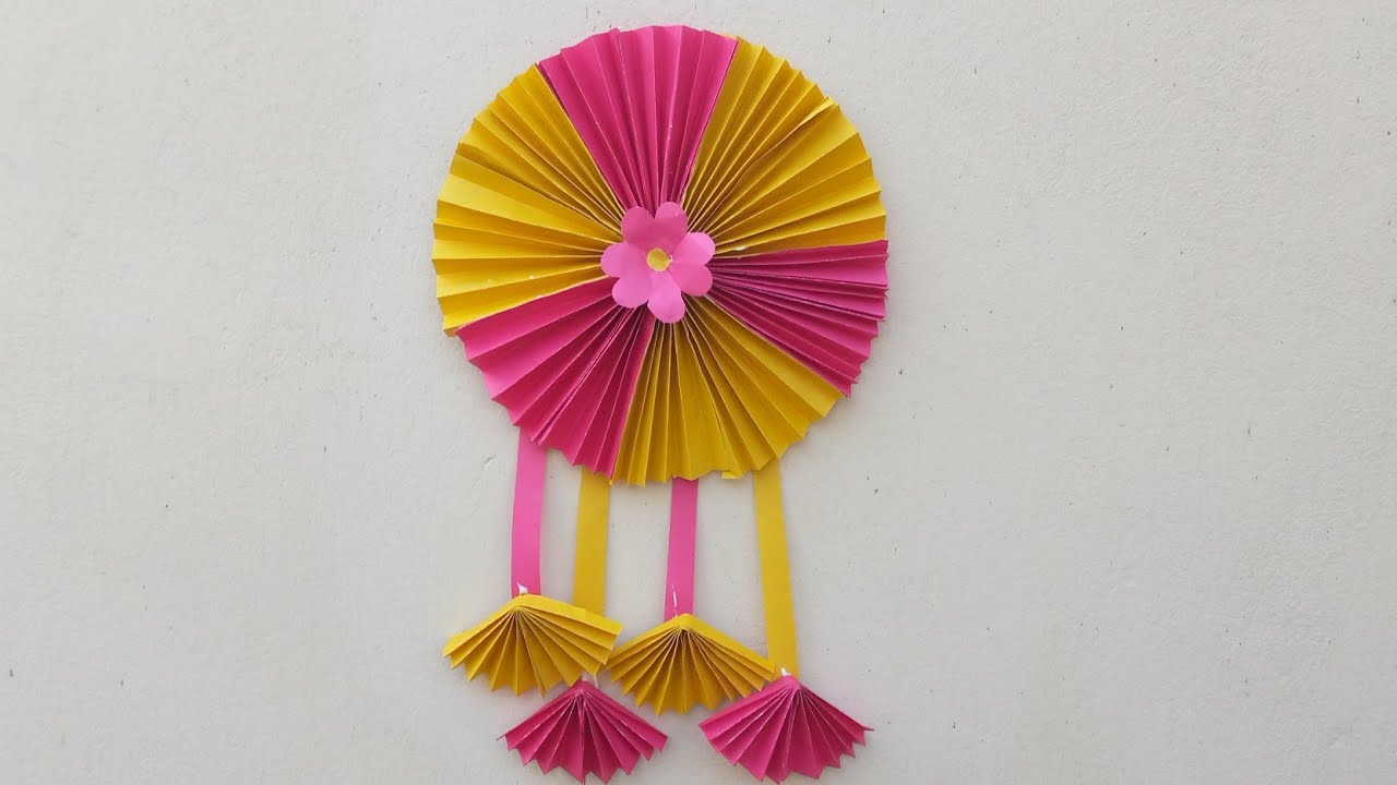 Paper Craft Wall Hanging | Easy Craft | Crafty Aman - YouTube