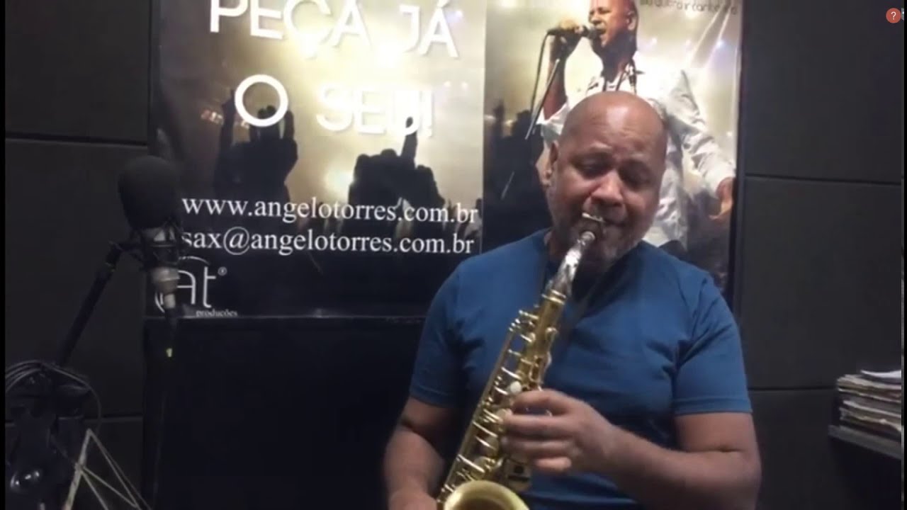 Ângelo Torres testando o meu saxofone Yamaha 100 - www.angelotorres.com ...