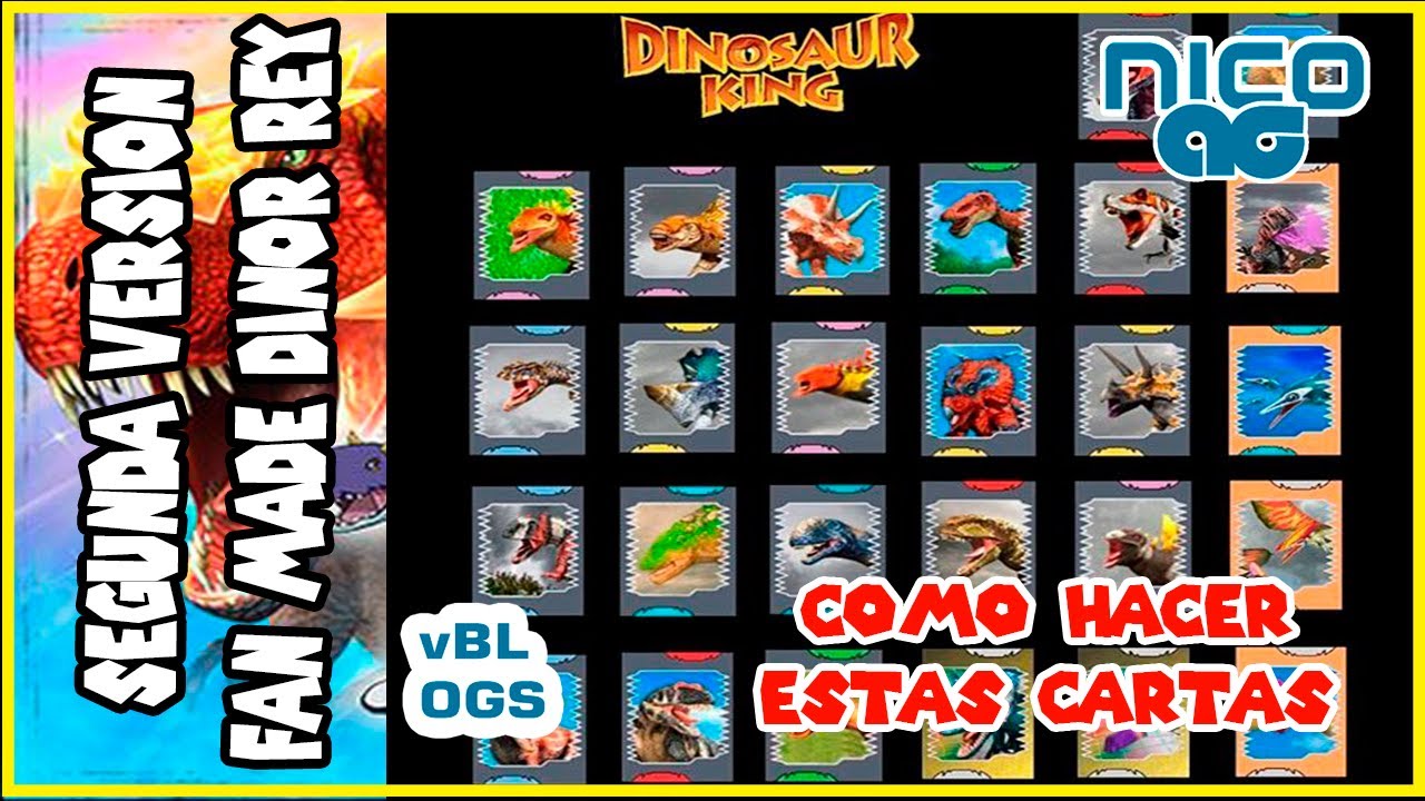 Haciendo un fan made de cartas Dino Rey | Segunda Versión - YouTube
