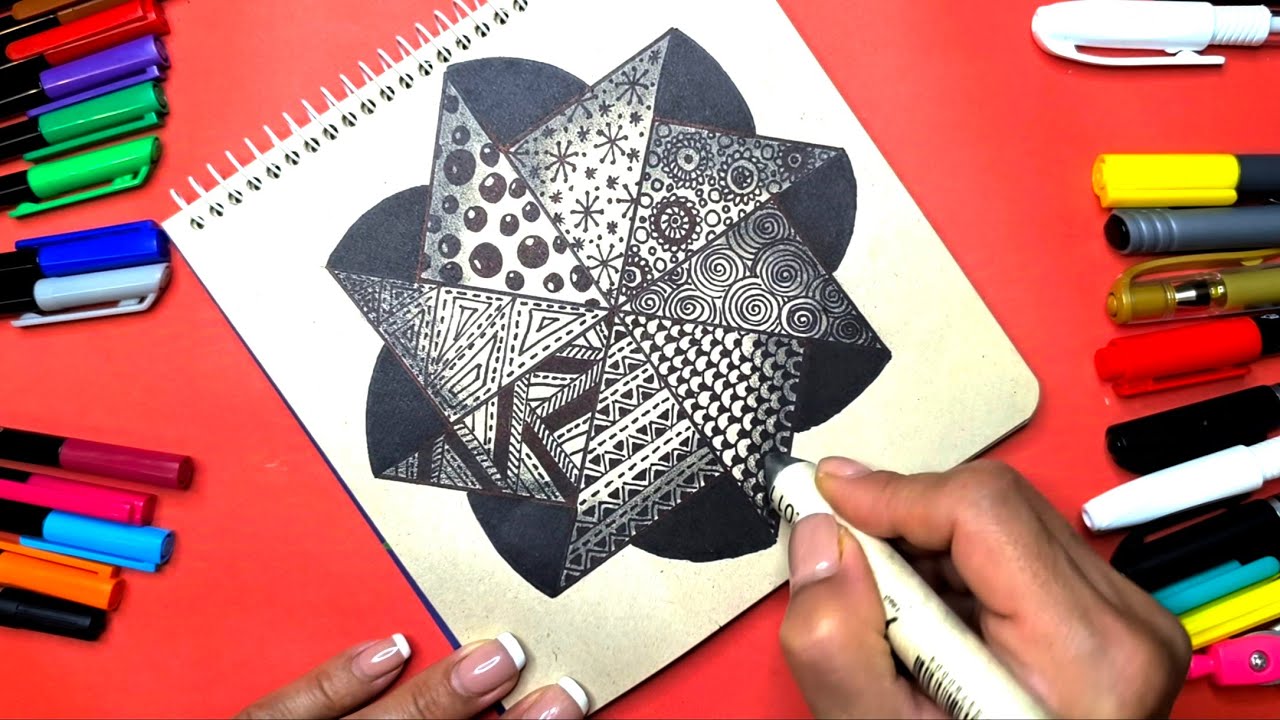 ZenDoodle Magic : Crafting Intricate Zentangle Art for Ultimate ...