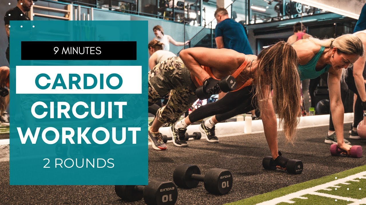 9 Min Cardio Workout I With Gym Equipment - YouTube