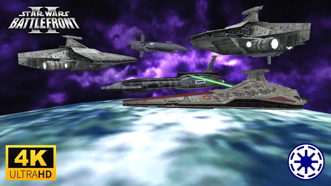 Star Wars Battlefront II (2005) Space to ground Battle of Naboo Grand ...