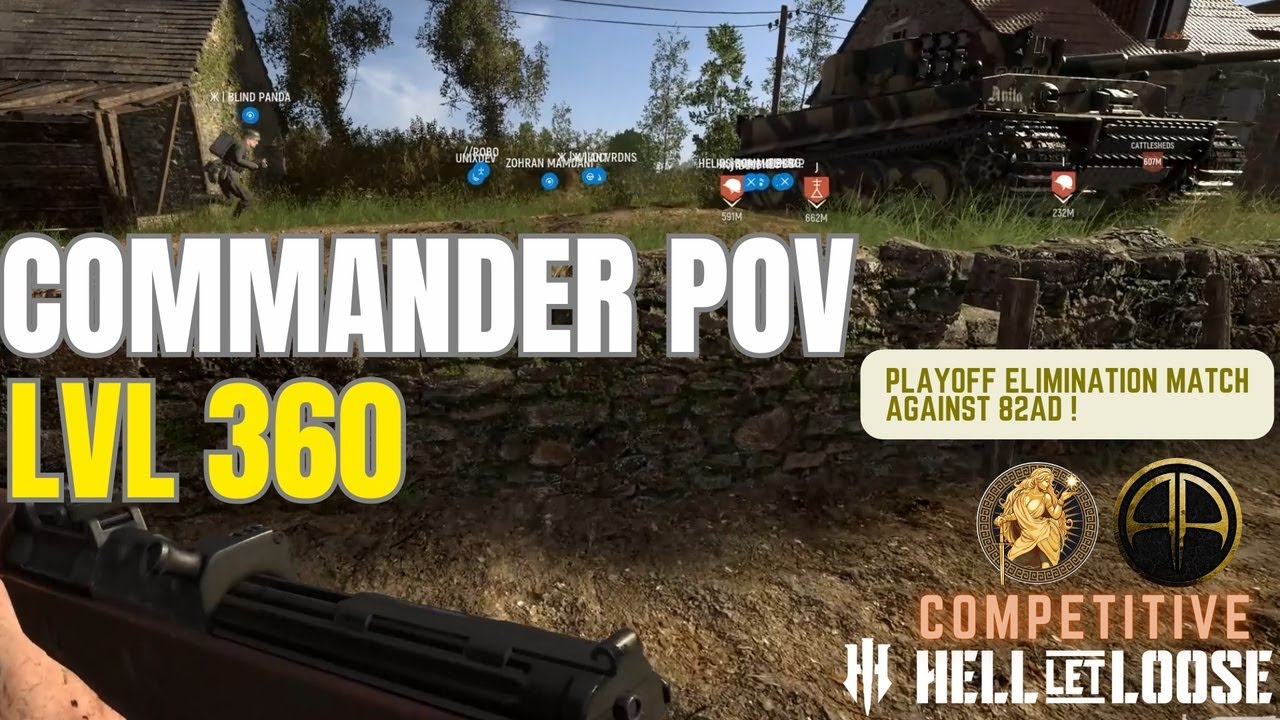 Hell Let Loose - Commander POV Helios vs 82AD - SMDM Pierre's Farm ...