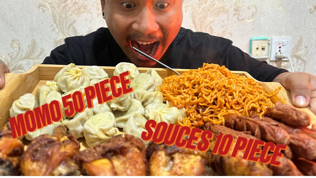 MOMO 50 PIECE SOUCES 10 PIECE #mayagurung9799 #mukbang - YouTube