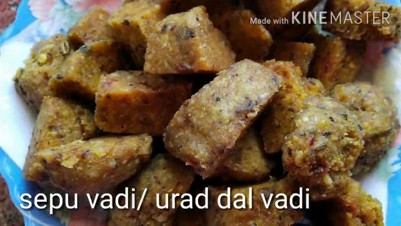 How to make VADI of sepu vadi.So here it is ,recipe of sepu vadi vadi ...