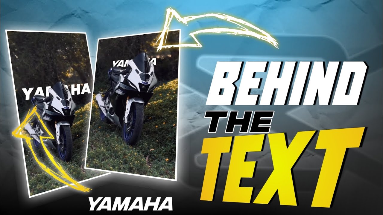 How To Add Text Behind The Bike || Text In Behind Capcut Tutorial - YouTube