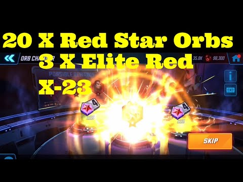 20x Red Star Opening for X-23 - X-Force - Red Star Orbs - Marvel Strike ...