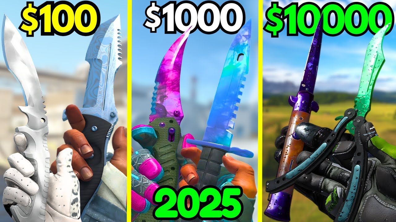 BEST Knife in CS2 For Every BUDGET in 2025! (CHEAP CS2 KNIVES SKINS ...