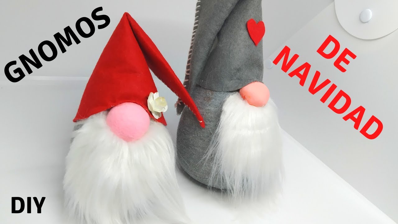 Gnomos Navideños | Como hacer Gnomos muy rápido y fácil - YouTube