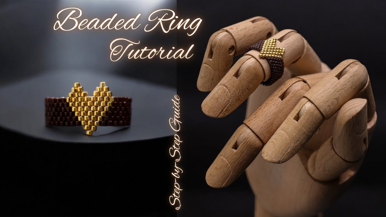 DIY Beaded Heart Ring Tutorial | Quick & Simple Tutorial | Step -by ...