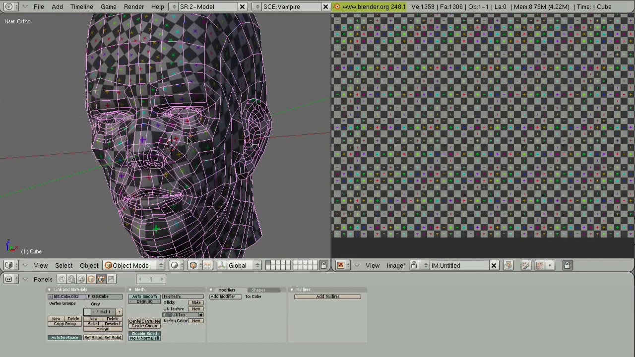 CGC Classic: Unwrapping a Human Head (Blender 2.4) - YouTube