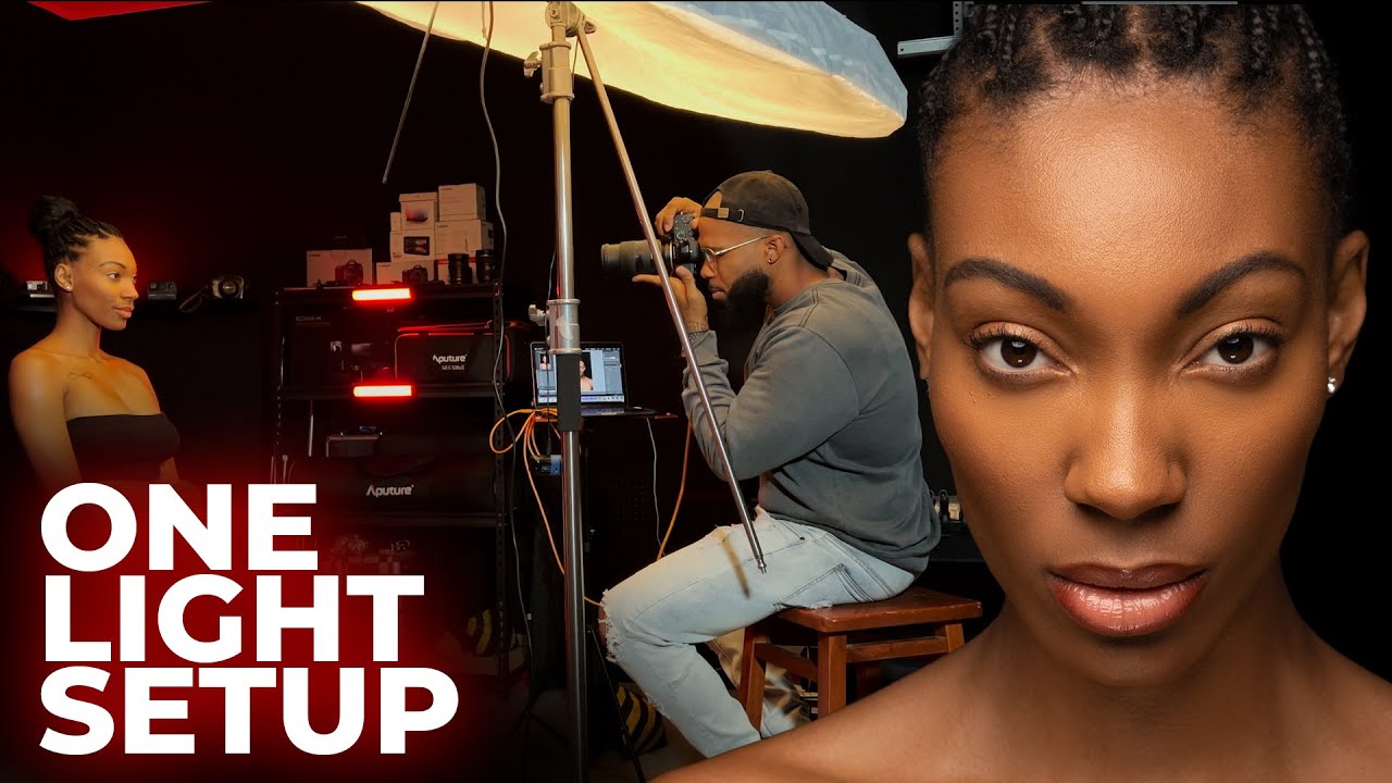 The ULTIMATE one light set up (ANYONE CAN DO THIS) - YouTube