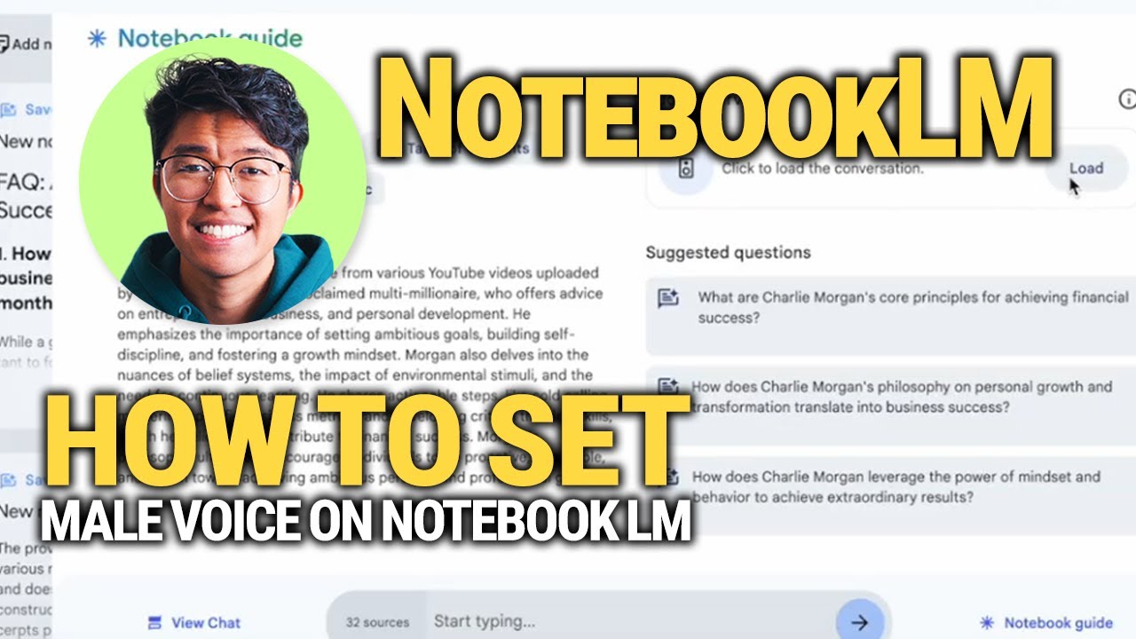HowTo Set Male Voice On Notebook LM: QUICK Guide! - YouTube