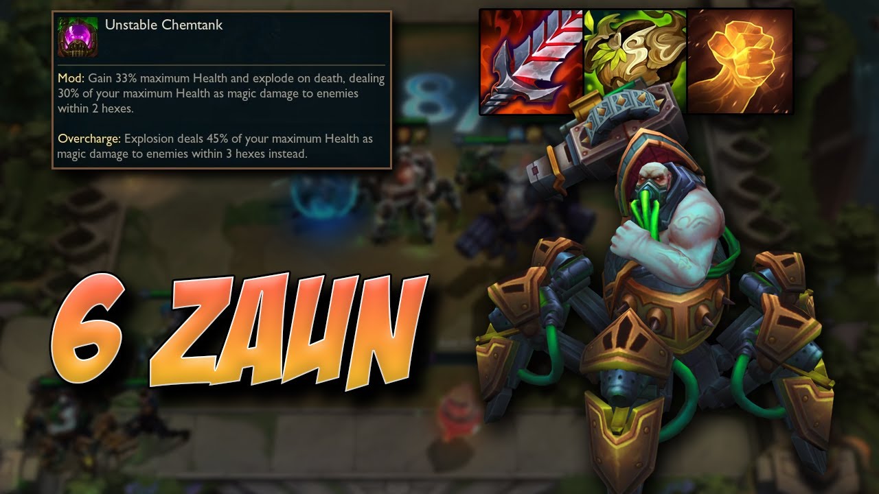 Exploding 6 Zaun Urgot Erases the Whole Board! - YouTube