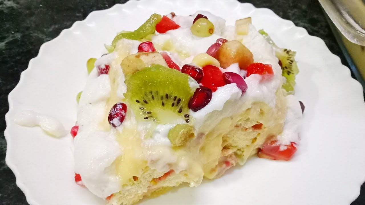 Fruit Custurd Bread Pudding // Bread Dessert // Umm Ali // Bread Recipe ...
