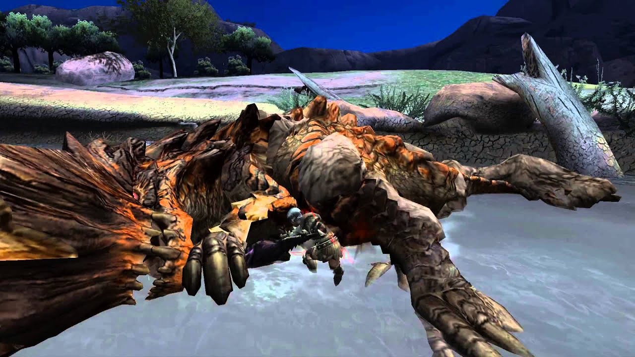 Monster Hunter Tri - HR31 Barroth Solo [Hammer] - YouTube