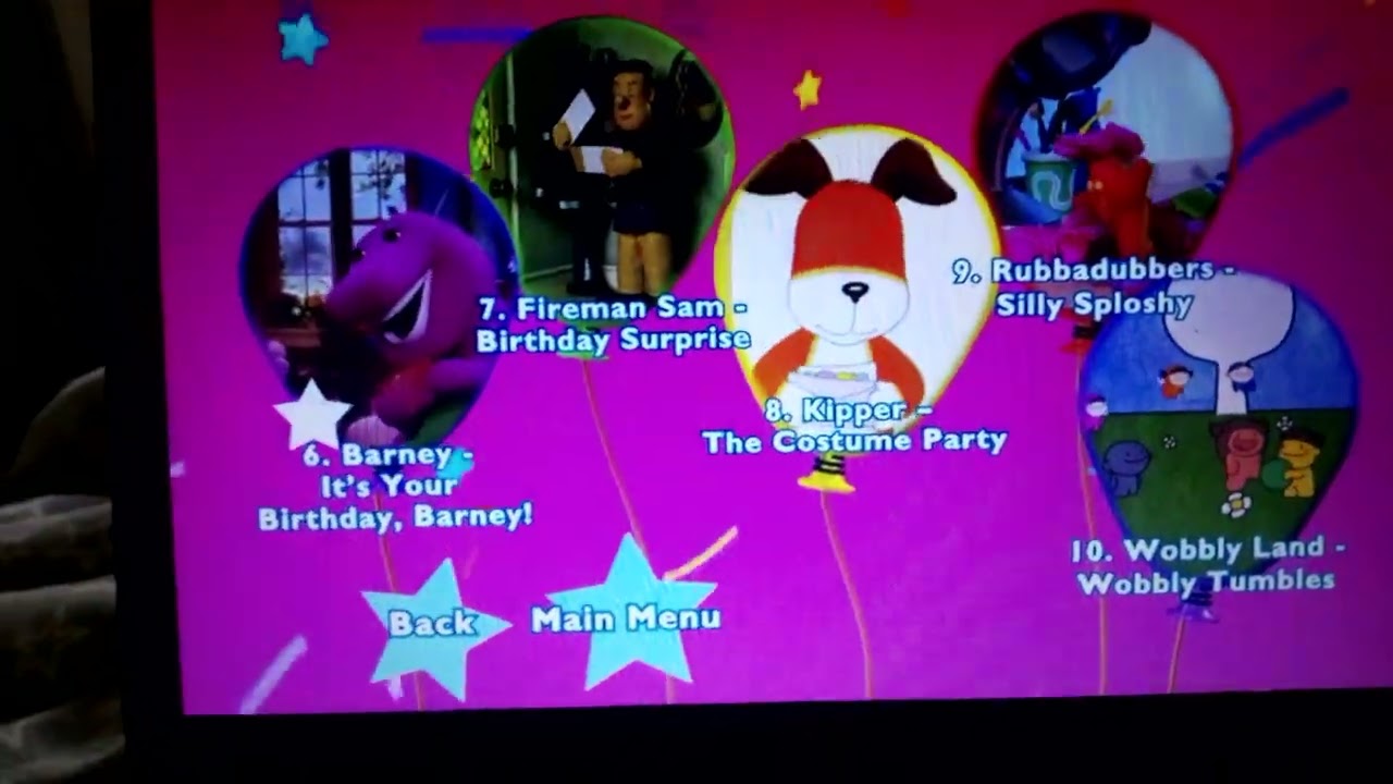 dvd menu walktrough party time children's favourites UK DVD 2009 - YouTube