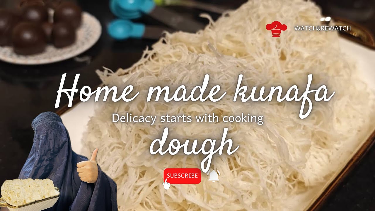 Homemade Kunafa dough recipe | Kunafa dough recipe | kataifi | کنافہ ...