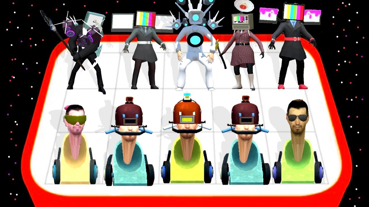 Merge Skibidy Monster Run | Skibidi Toilet vs Cyberman, Max Level ...