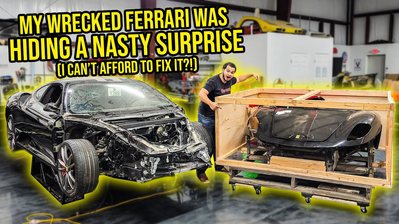 Rebuilding A Wrecked $300,000 Ferrari 430 Scuderia | Part 1 - YouTube