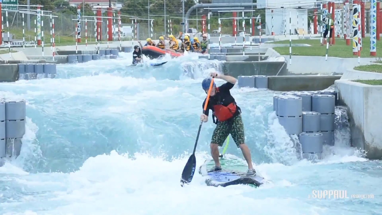Vector Wero Whitewater Park Paddle Boarding - YouTube