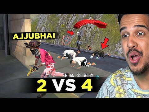 PART 1 AJU BHAI AND AMIT BHAI BR RANKED DU VS SQUAD 2 VS 4 FULL MATCH PLAY - YouTube