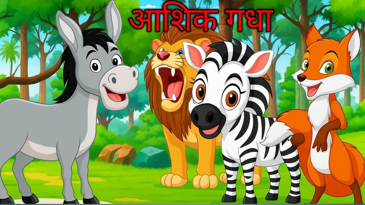 आशिक गधा//Aashiq gadha//hindi moral story // gadhe ki kahani //Animal ...
