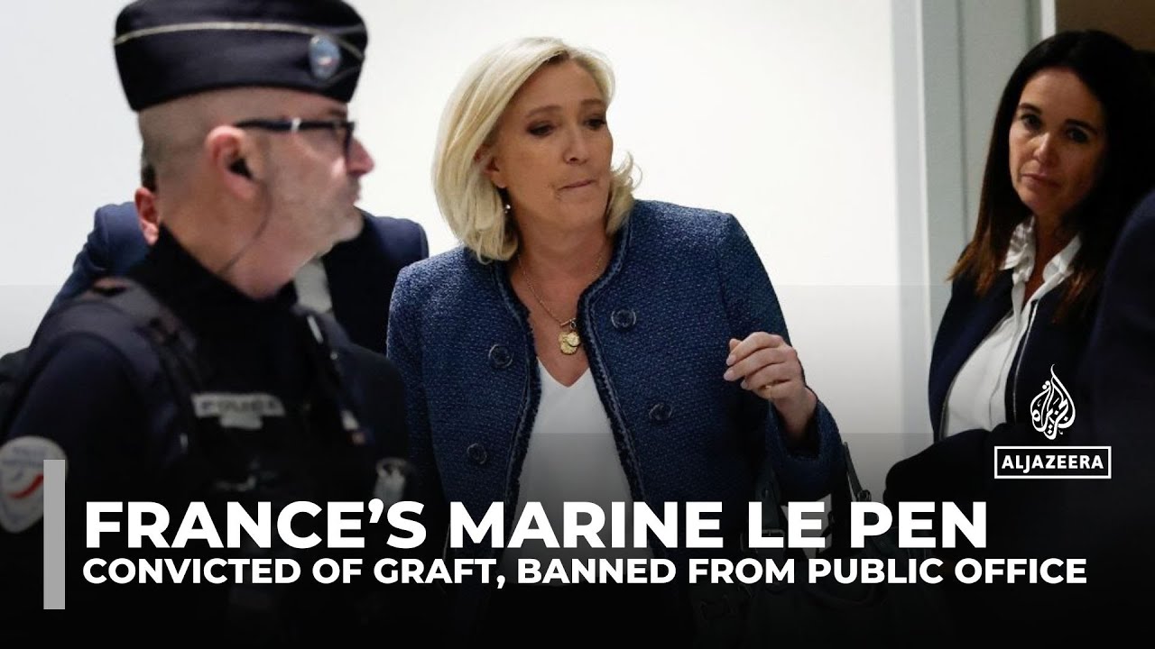 French court convicts far-right leader Le Pen for graft, bars her from ...
