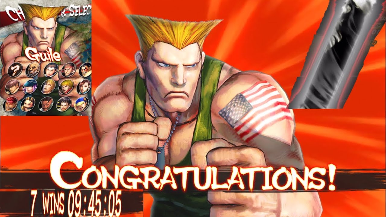 GUILE - Street Fighter IV Champion Edition - All Stages - Normal - YouTube
