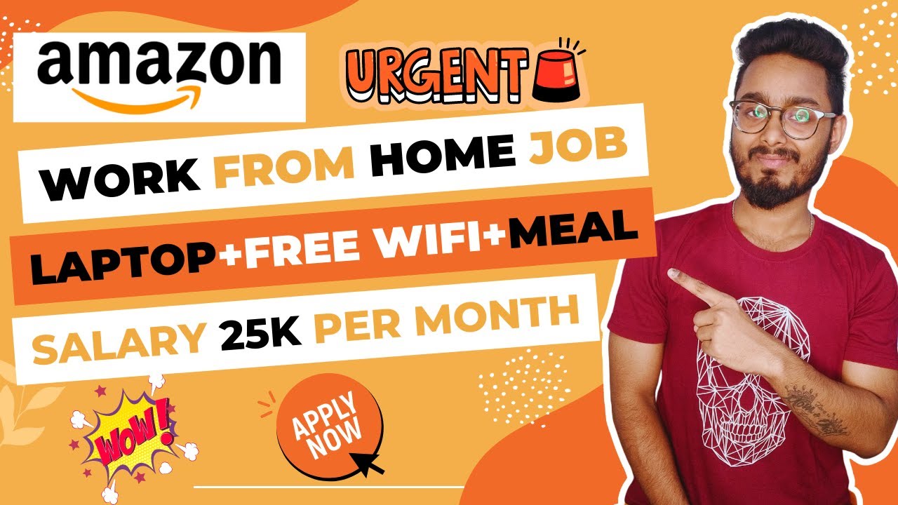 Amazon Work from Home Job | 12th Pass can Apply | Apply Now | - YouTube