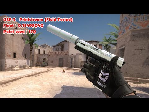 USP-S | Printstream (Field-Tested) 0.15 SHOWCASE AND GAMEPLAY - YouTube