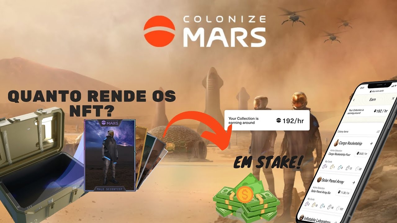 Colonize Mars - Rendimento do Stake e Novidades (PLAY TO EARN | NFT ...