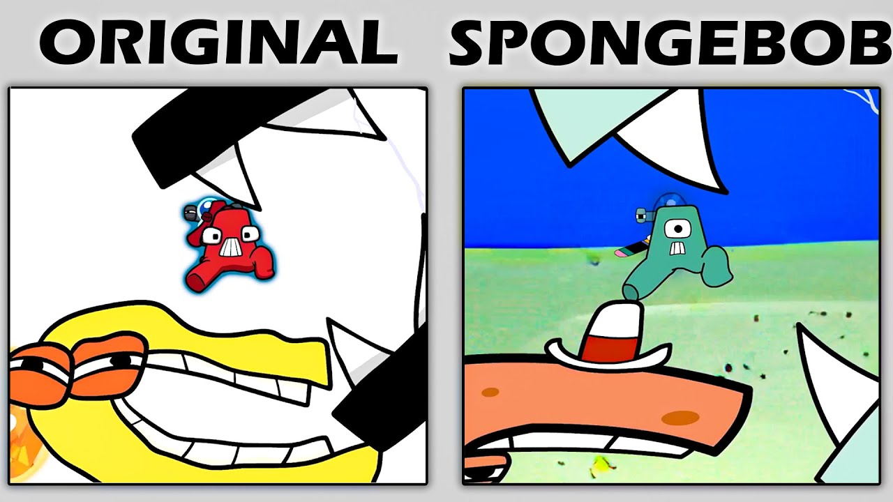 Alphabet Lore vs SpongeBob Alphabet Lore (by CloClips SideToSide ...