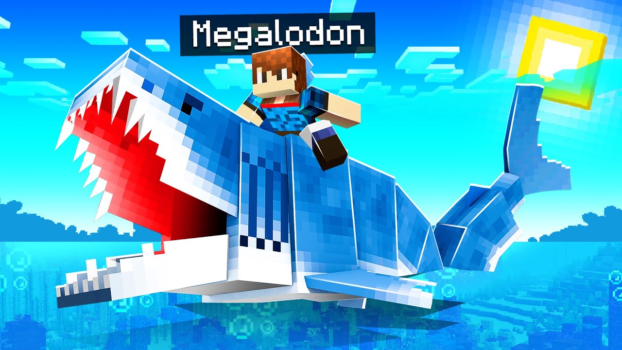 How To Tame The MEGALODON SHARK In Minecraft! - YouTube