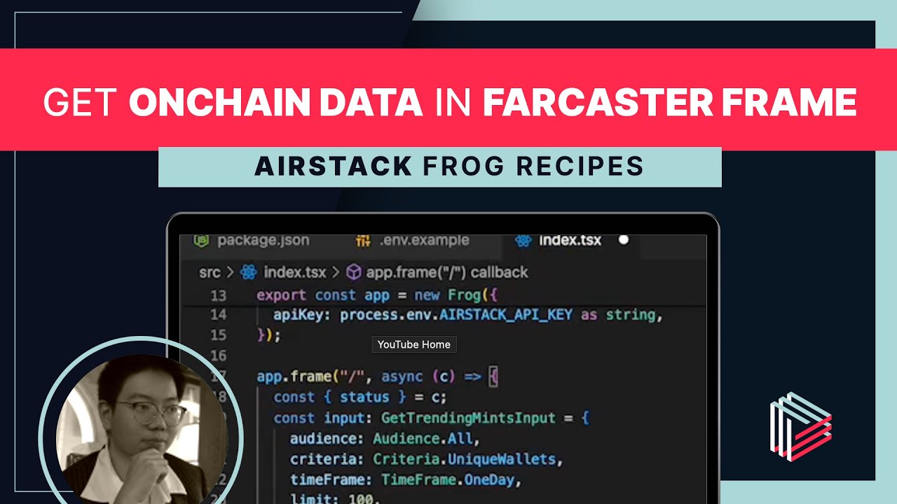 Get Onchain Data in Farcaster Frame | Airstack Frog Recipes - YouTube