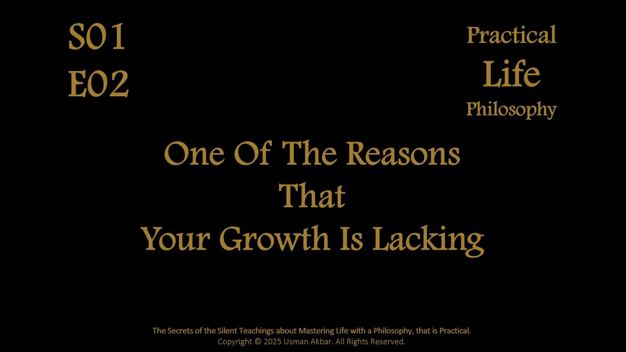 S01E02 One Of The Reasons That Your Growth Is Lacking / Good ...