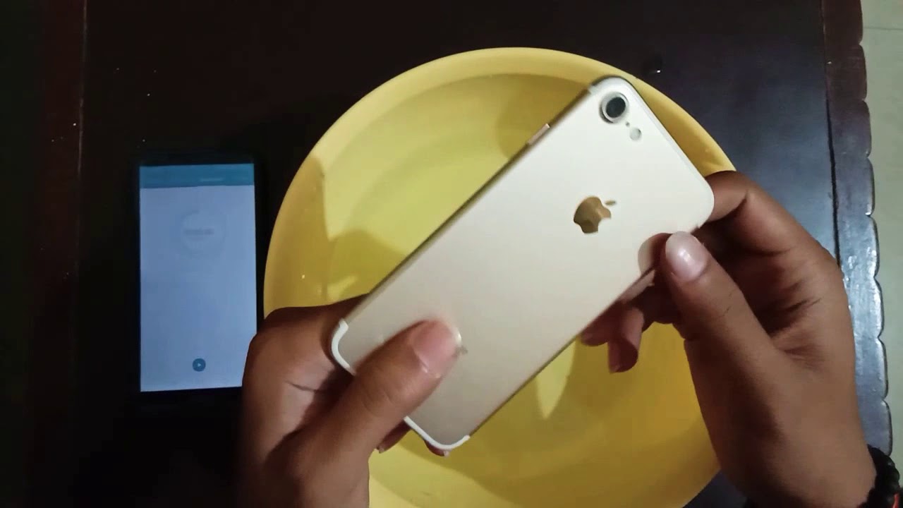Apple iPhone 7 gold *water proof testing* - YouTube