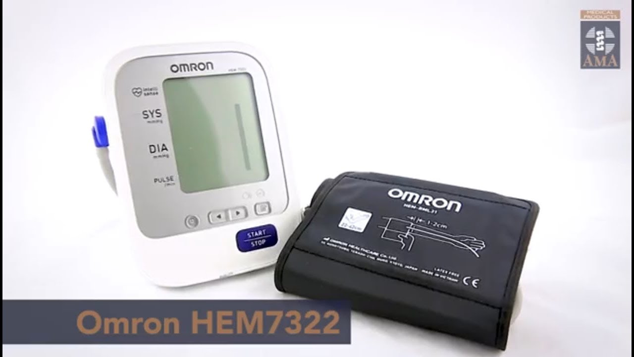 Omron HEM 7322 Blood Pressure Device Product Overview - YouTube