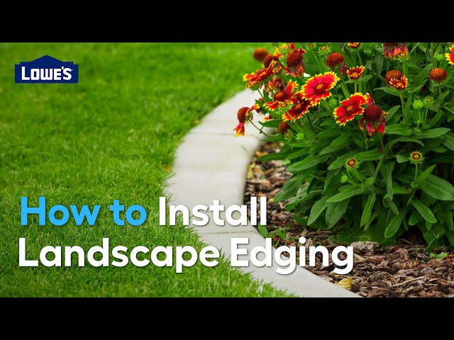Installing Landscape Borders How To Install Lawn Edging: Metal