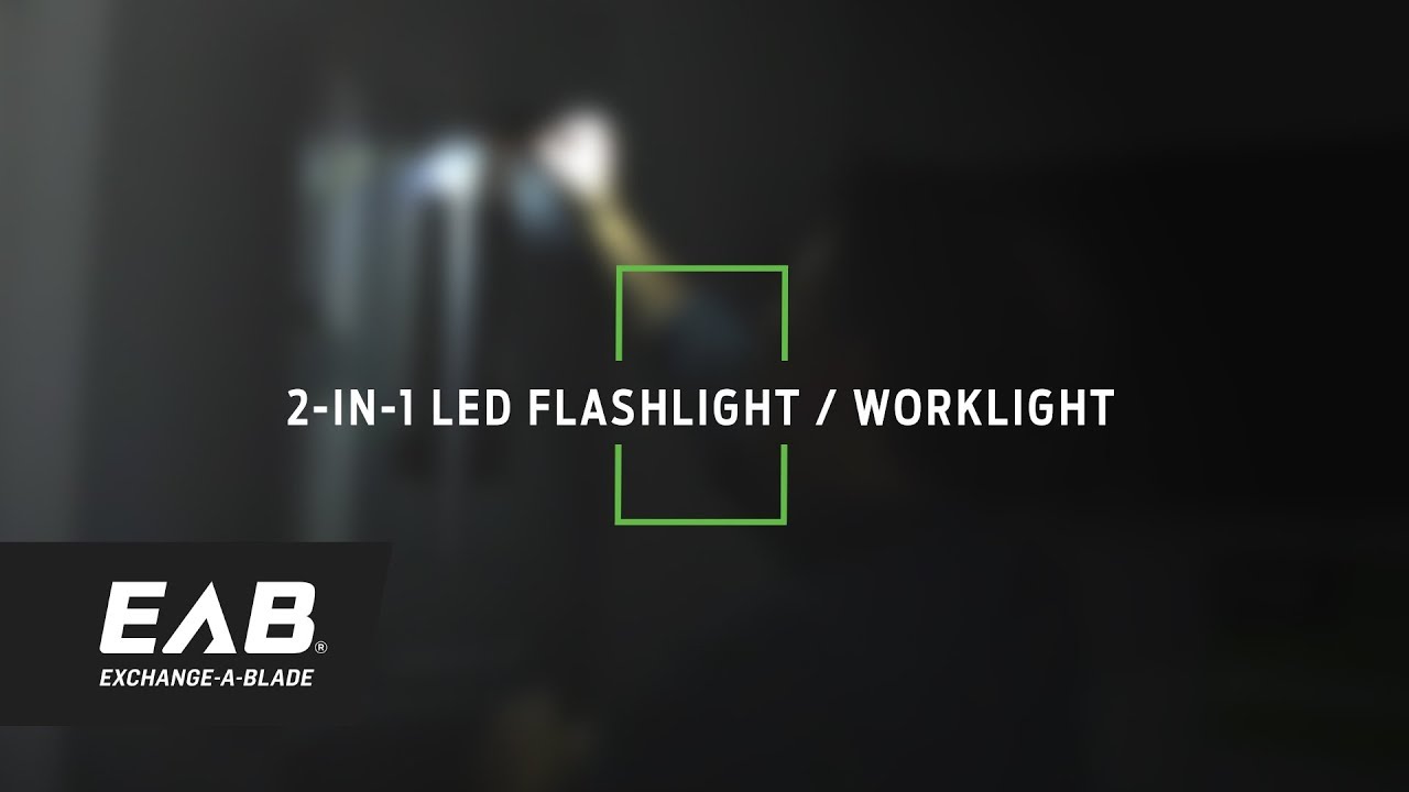 EAB - 2 in 1 LED Flashlight / Worklight - YouTube