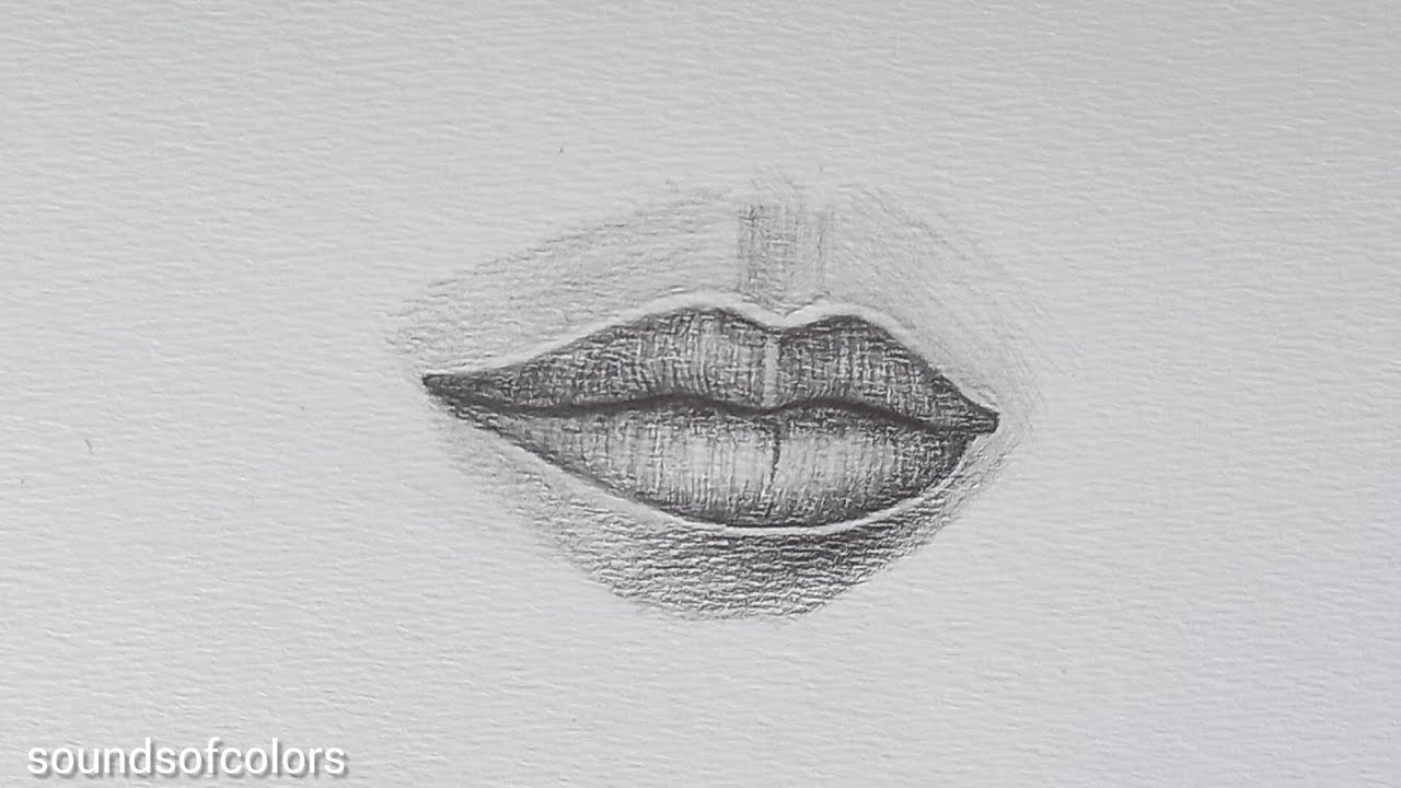 How to Draw Lips | Drawing Lips Easy | Pencil Drawing Step by Step ...