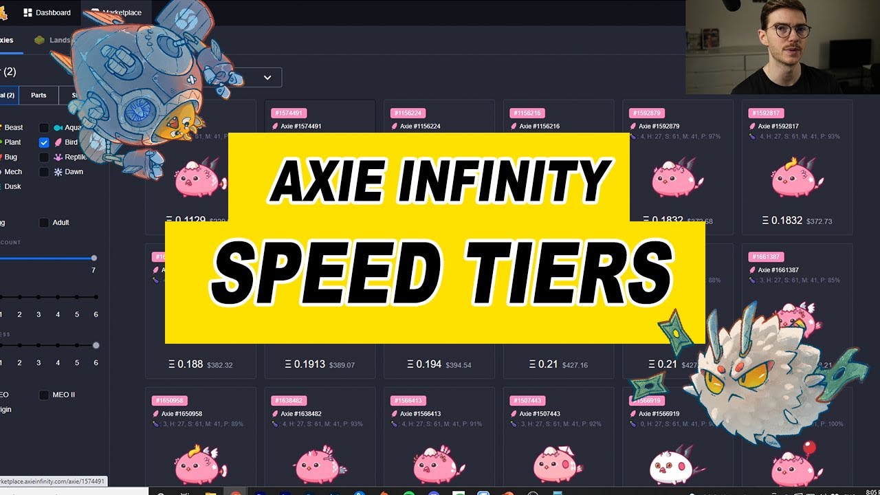 Axie Infinity Speed Tiers (Free Google sheet) - And Speed Mechanics ...