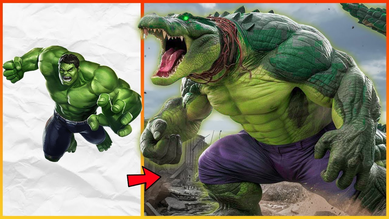 Crocodile Titans 🐊: Marvel & DC Legends Transformed into Crocodiles 💥 ...