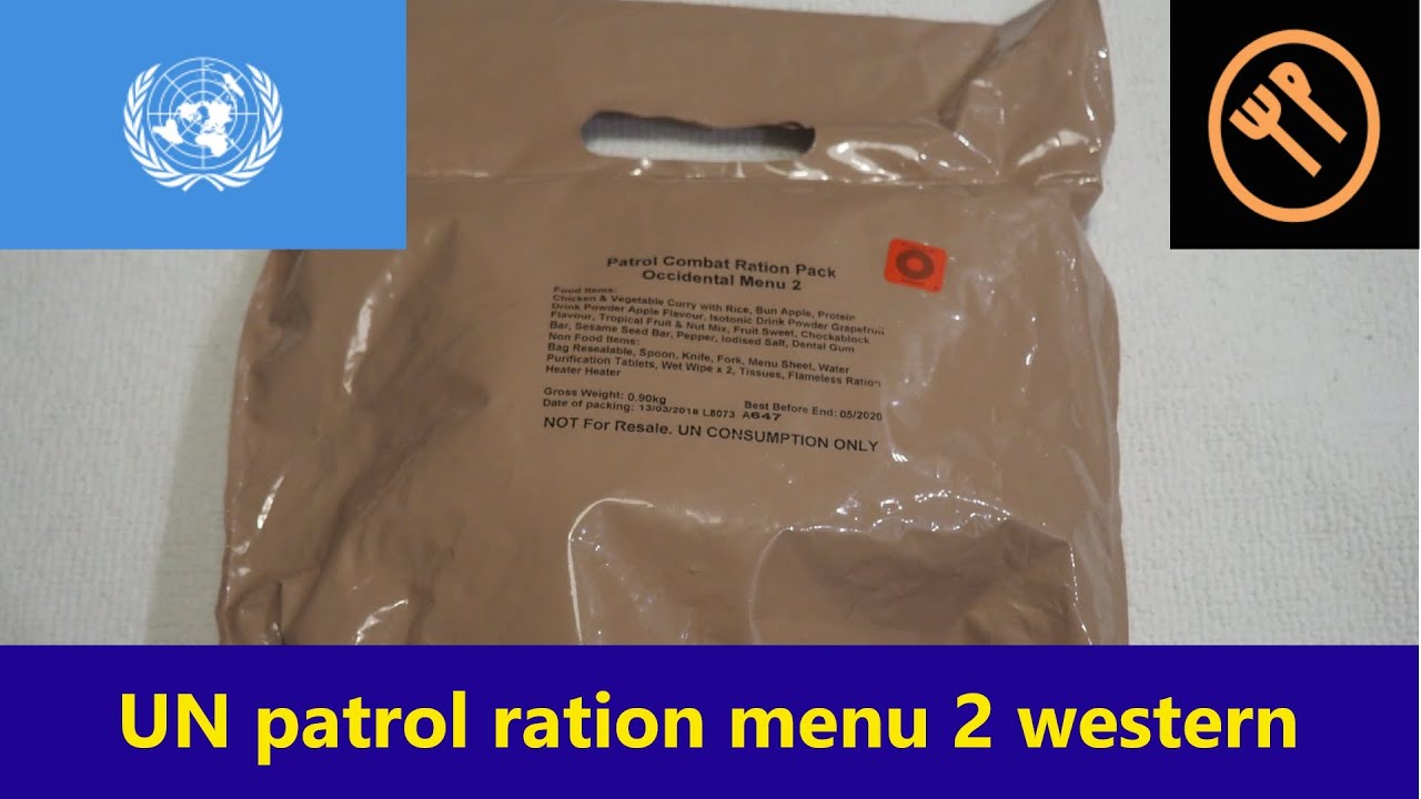 *NEW* UN patrol ration menu 2 western - YouTube