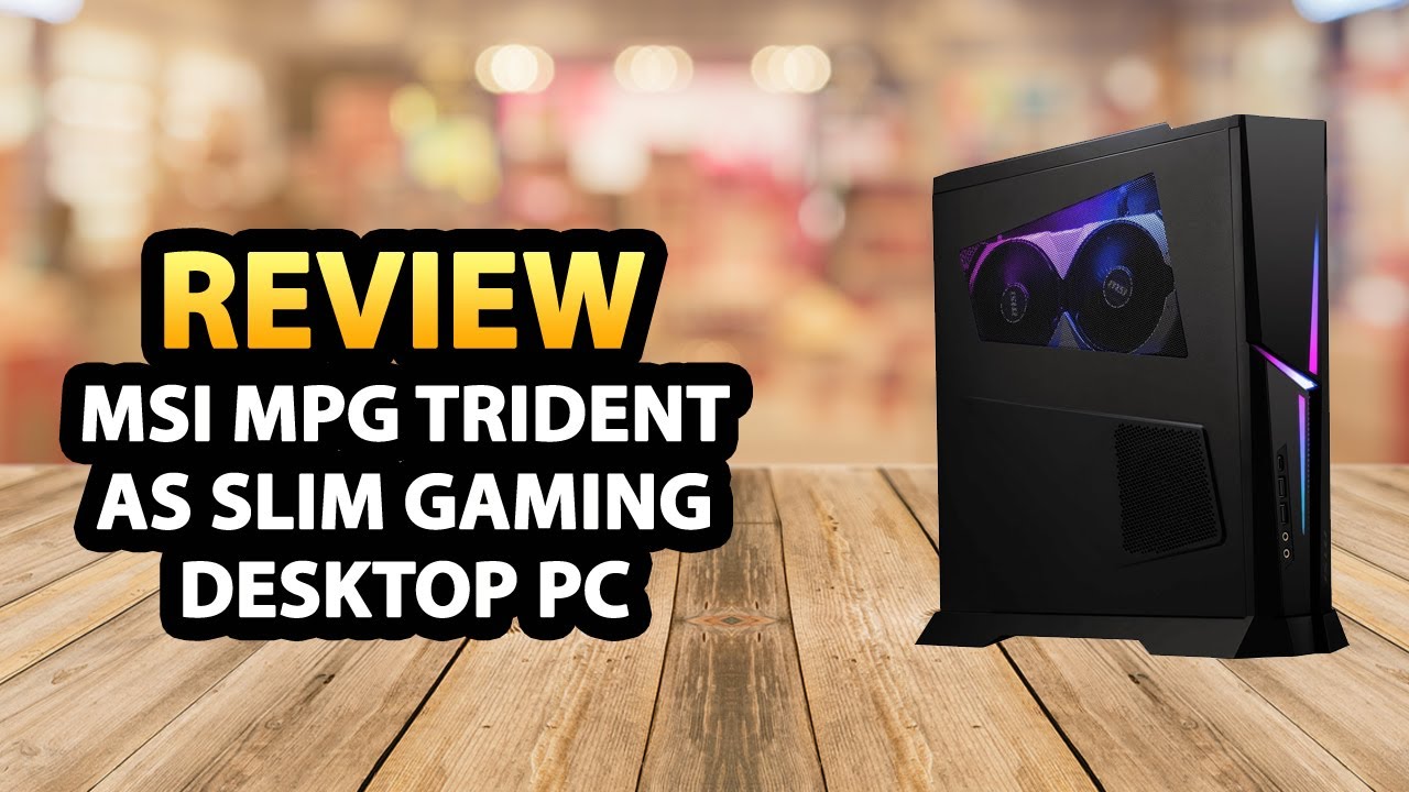 MSI MPG Trident AS Slim Gaming Desktop PC Review - YouTube
