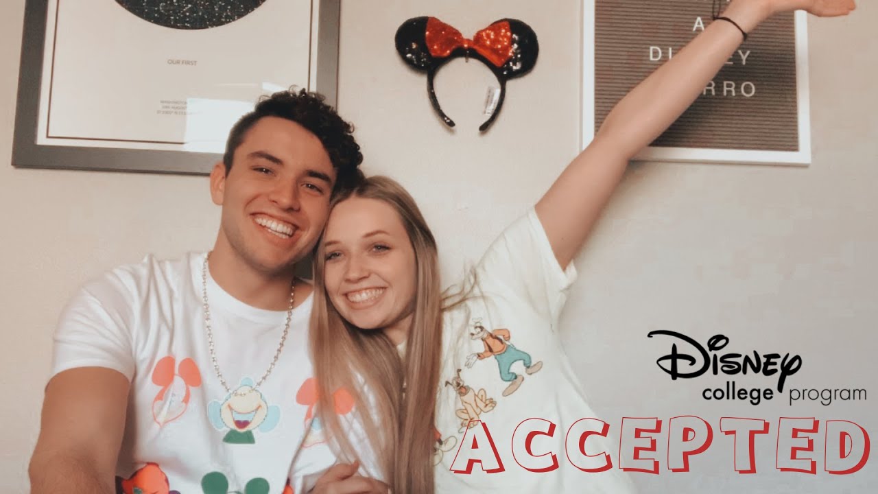 WE GOT ACCEPTED!! Disney College Program Fall 2020 (Reactions) - YouTube