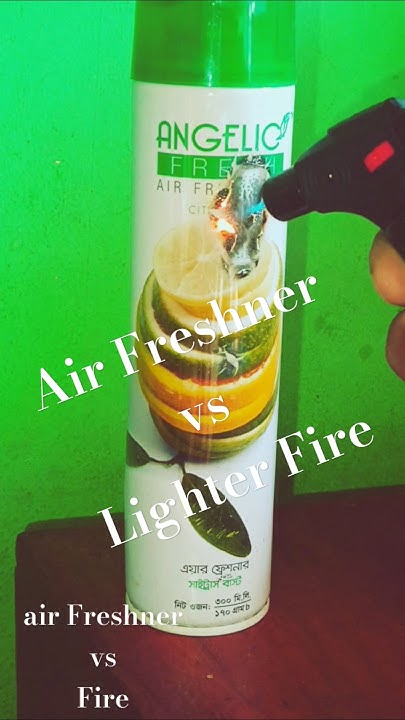 See how air fresheners are burned with fire ! Air Freshner vs Fire #short #shorts #viralvideo # ...