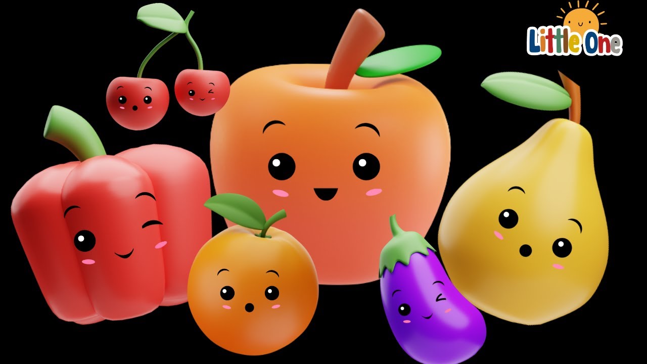 cute Dancing fruits veggies - cute Animation Dance -Baby Sensory video ...