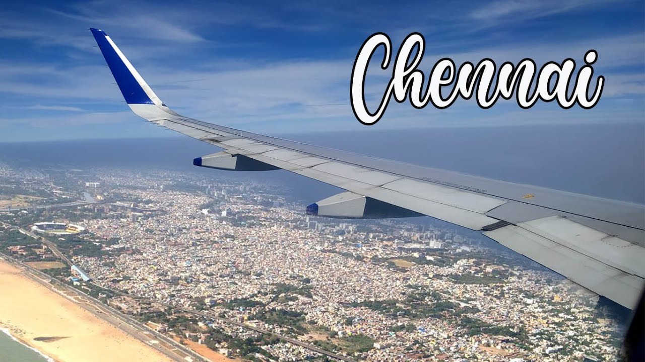 Flight Landing at Chennai International Airport I Flight Landing ...