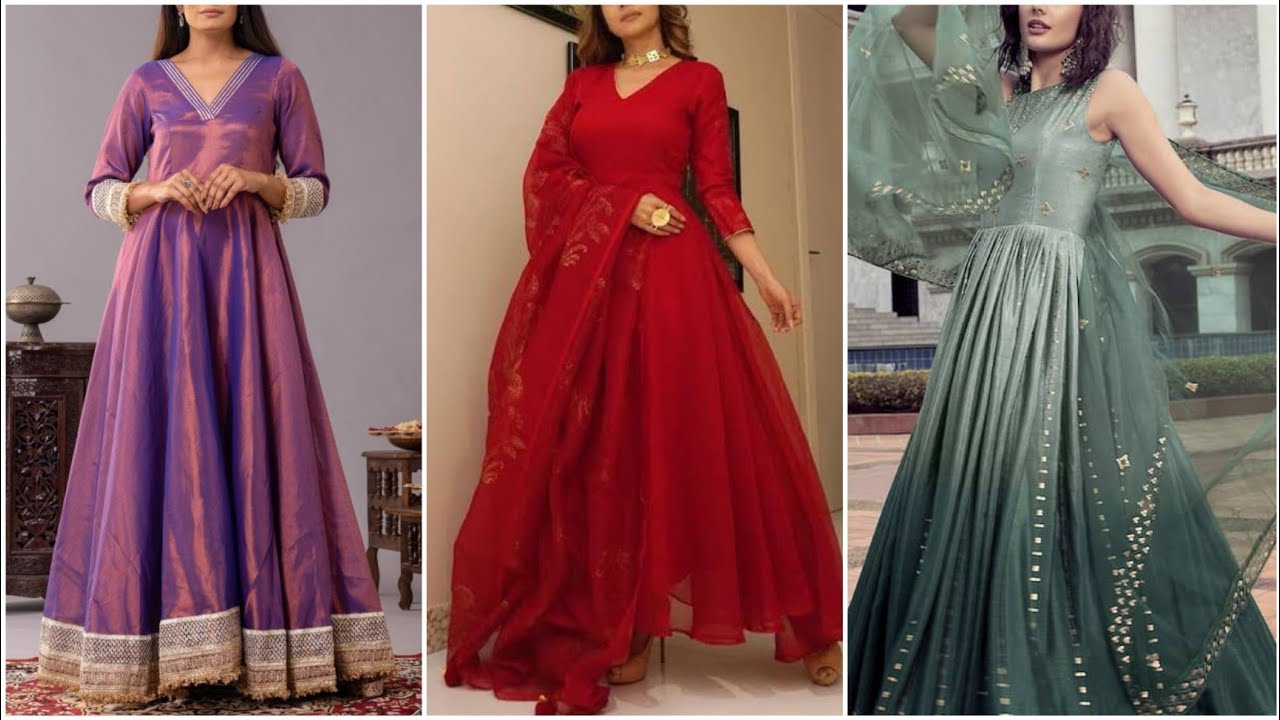 Beautiful Anarkali Designs You Must Try/Simple Anarkali Dress Options ...